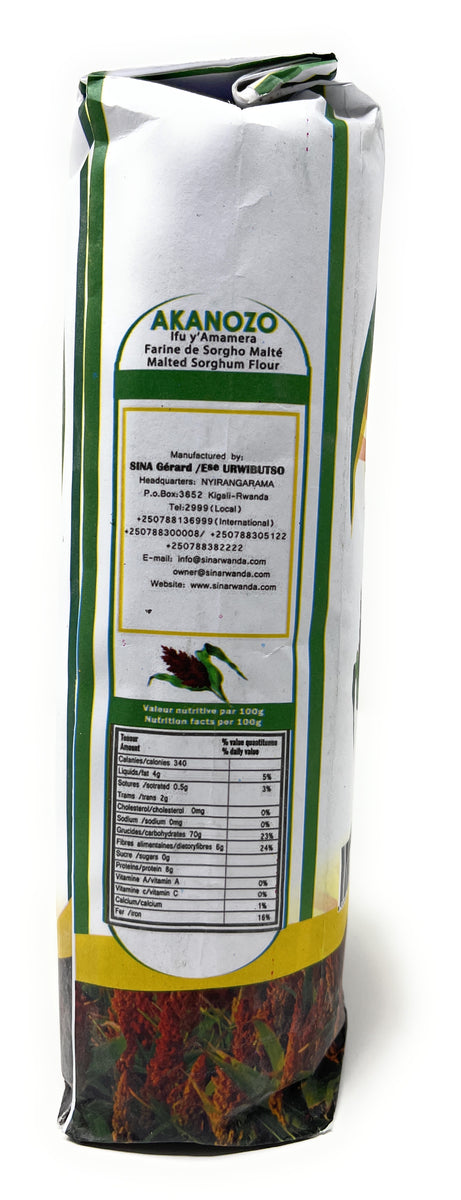 Akanozo"Malted Sorghum Flour" (Ifu y'Amamera) 2.2 lbs or 1 kg – Gentil ...
