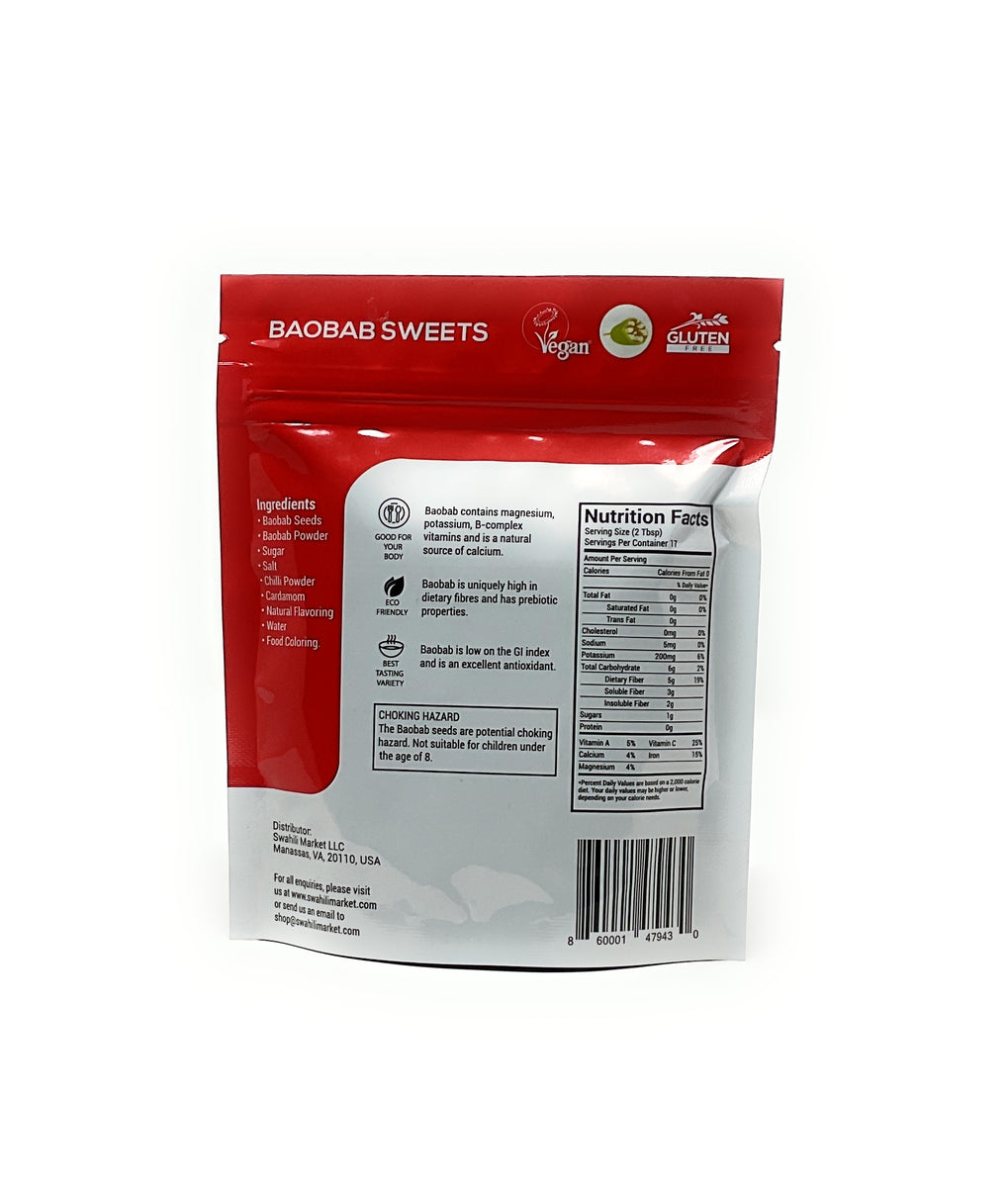 Organic Baobab Sweets (Mabuyu/Ubuyu), 3.5 oz (100g) from Kenya. Vegan ...