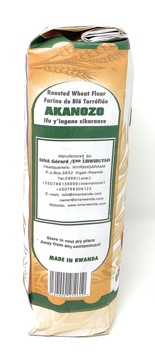 Roasted Wheat Flour, Akanozo, Ifu y’Ingano Zikaranze, Made in Rwanda ...